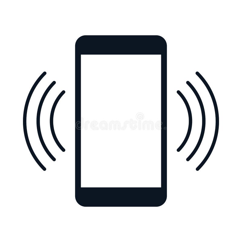Mobile Phone Ringing, Simple Icon. Vector Flat Illustration. Stock ...