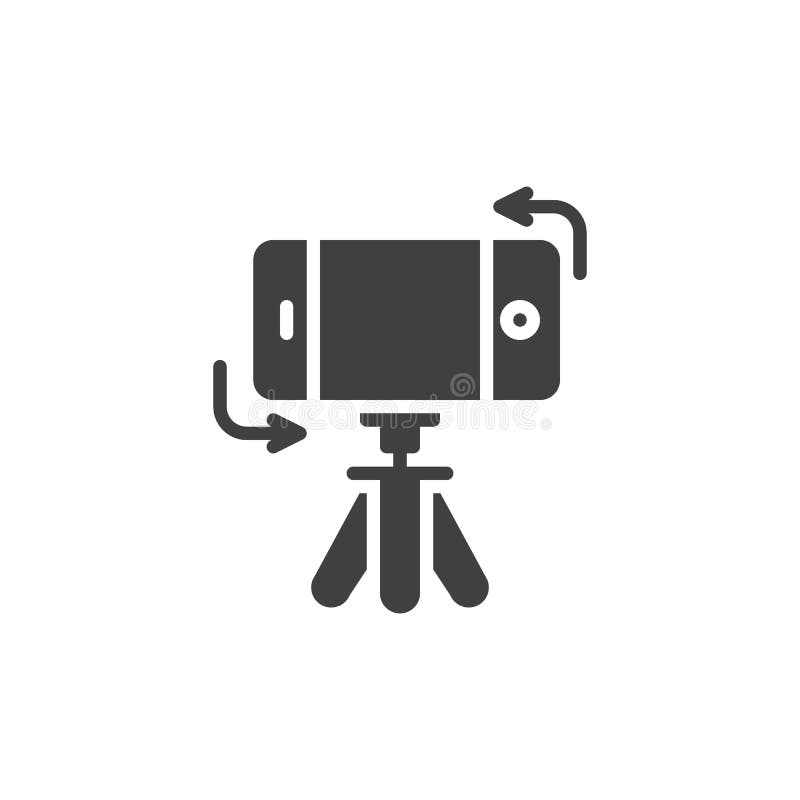 Phone Rotation Icon. 360 Degree Rotation. Vector Smartphone Icon. Stock ...