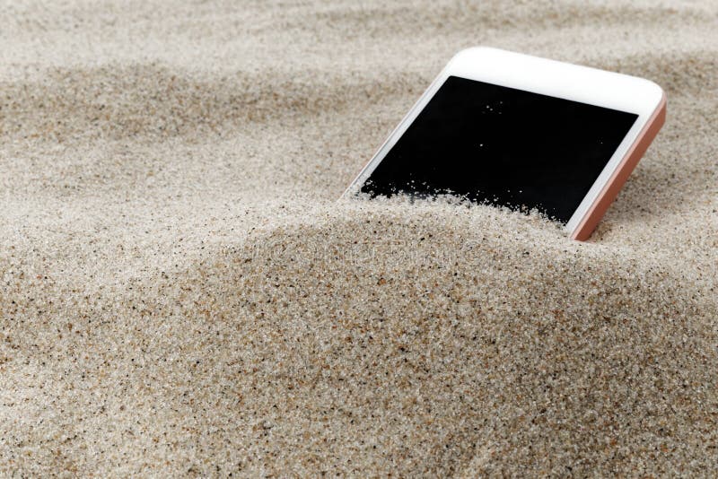 An Old Phone Buried in the Ground Stock Image - Image of phone, problem ...