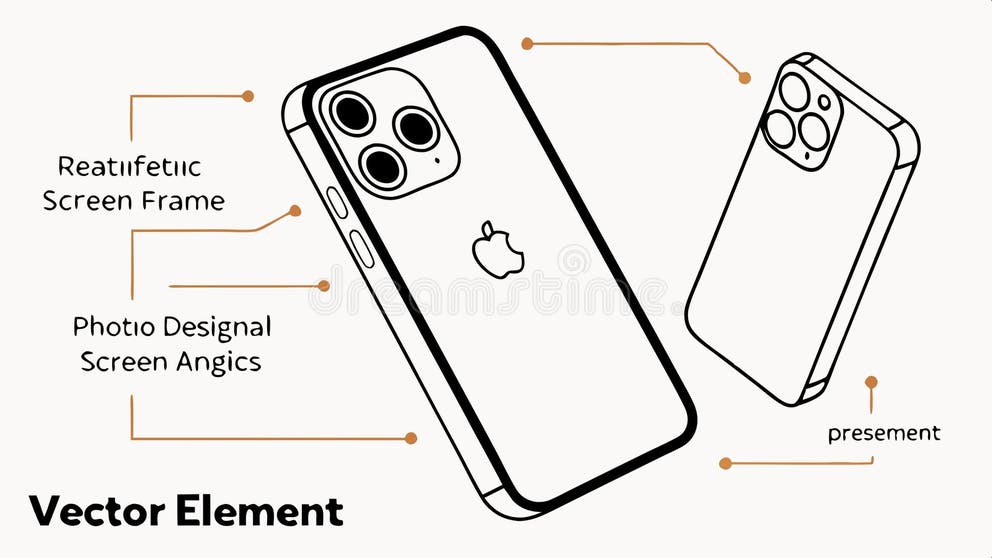 Mobile Phone Screen Frame Vector for Responsive Design Mockups Vector ...