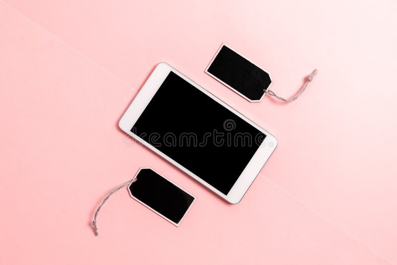 Mobile Phone Screen with Important Messages on Desk. Crutial ...