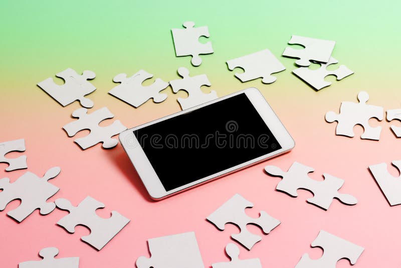 Mobile Phone Screen with Important Messages on Desk. Crutial ...