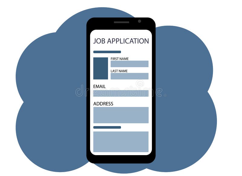 Mobile Phone. on the Screen is a Site about Job Search and Posting Job ...