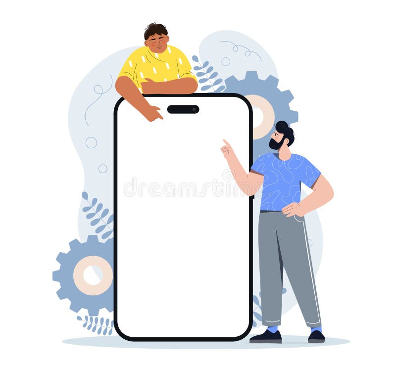 Mobile phone screen vector stock vector. Illustration of frame - 322744481