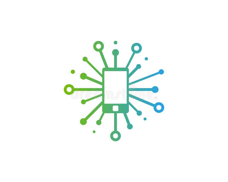 Mobile Phone Share Icon Logo Design Element Stock Vector - Illustration ...