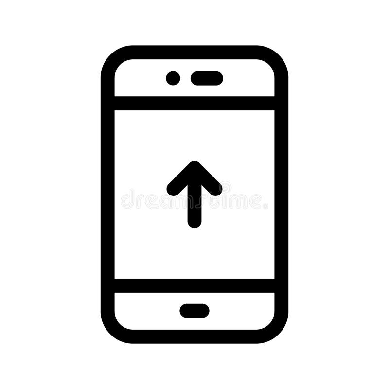 Mobile Upload stock vector. Illustration of vector, share - 340076526