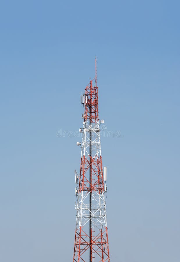 Mobile phone signal tower stock photo. Image of technology - 64014002