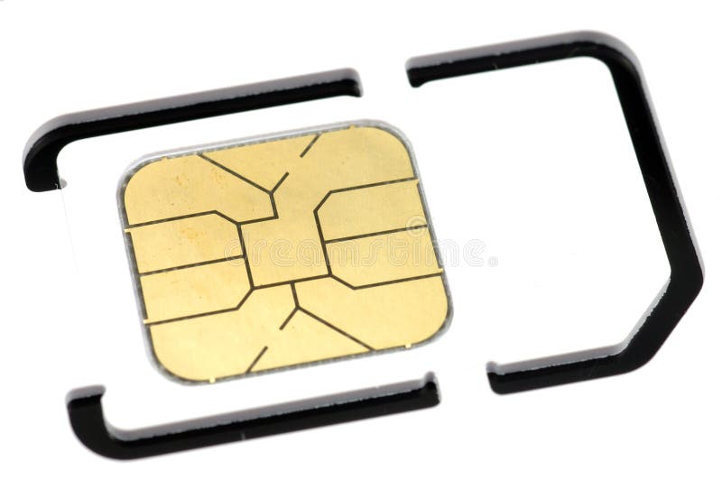 Blank Micro Sim Card Carrier Stock Photo - Image of carrier, handy ...
