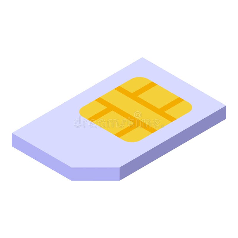 Mobile Phone Sim Card Enabling Global Communication Access Stock Vector ...