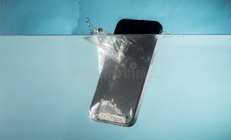 Mobile Phone Sinking into Water - Concept of Risk and Default Stock ...