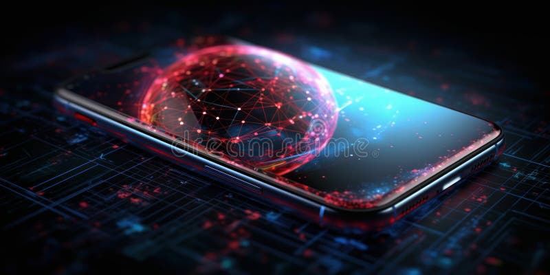 Smartphone or Mobile Phone Connectivity Concept Stock Illustration ...