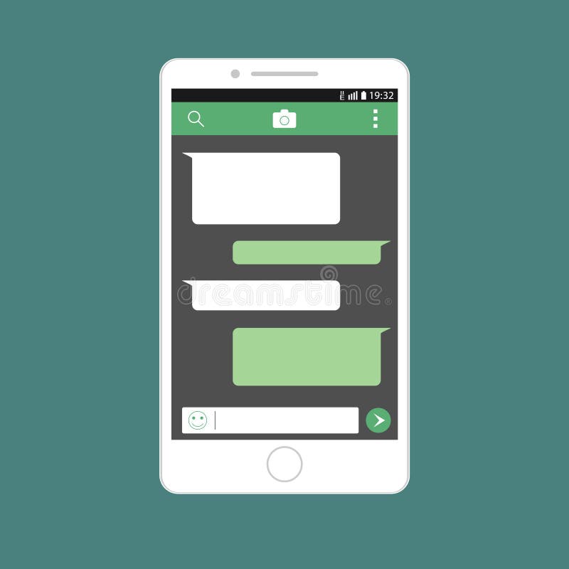 Mobile Phone in Social Media Networks Stock Vector - Illustration of ...