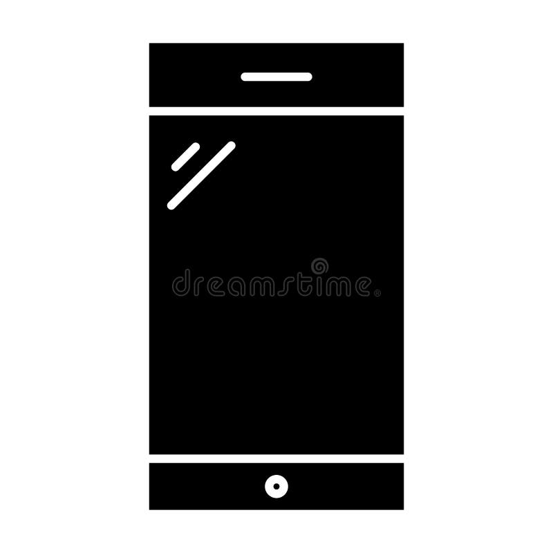 Mobile Phone Solid Icon. Smartphone Vector Illustration Isolated on ...
