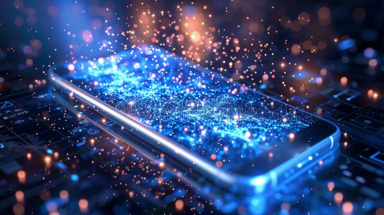 Mobile Phone Technologies. Smartphone Capabilities Stock Illustration ...