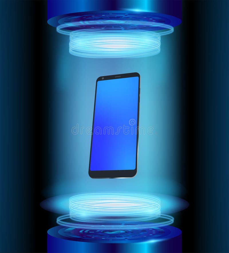 Mobile phone technology stock vector. Illustration of modern - 284363434