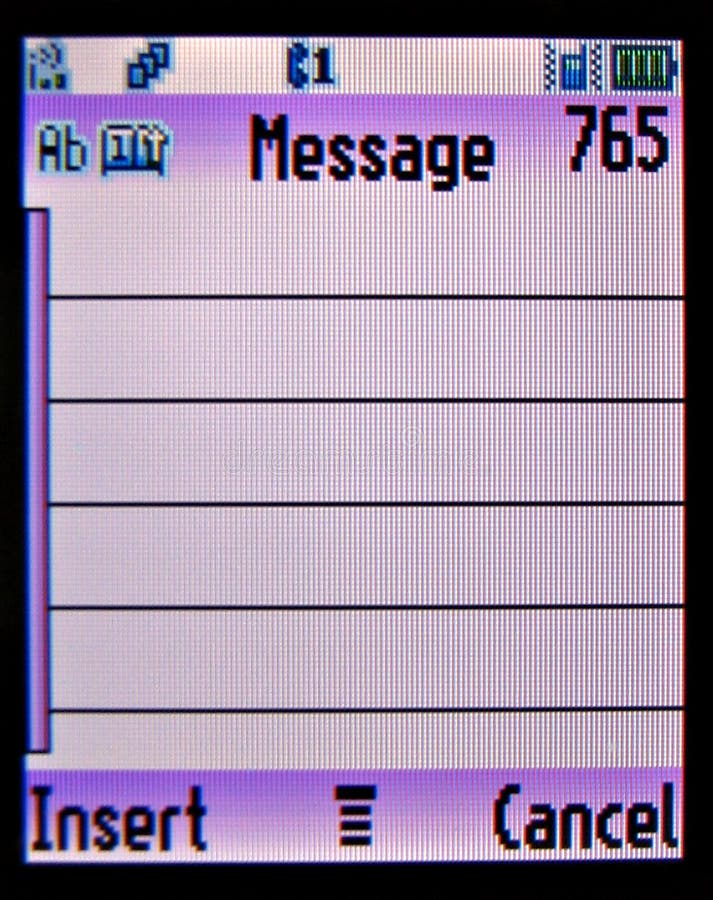 Mobile Phone Text Message Page Stock Photo - Image of connections ...