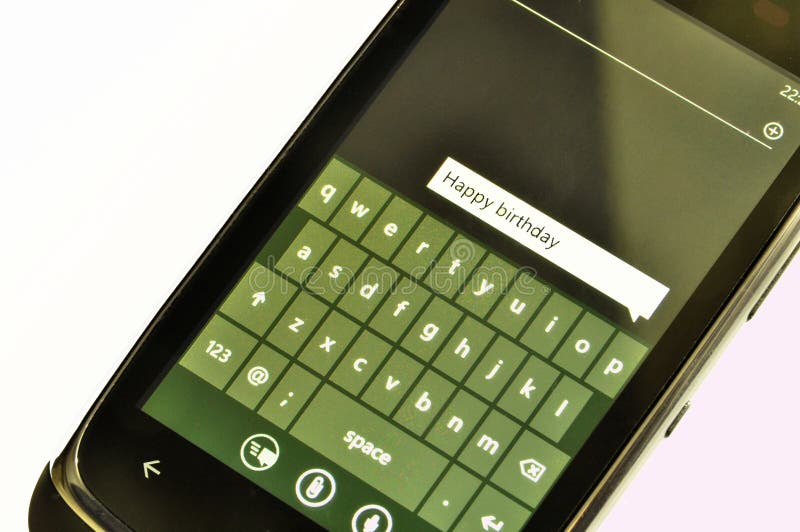 Mobile Phone Text Message stock image. Image of chat - 30637769