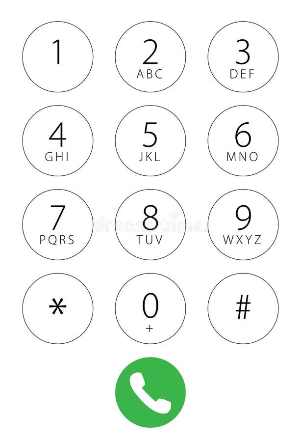 Dialing Template Stock Illustrations – 150 Dialing Template Stock ...
