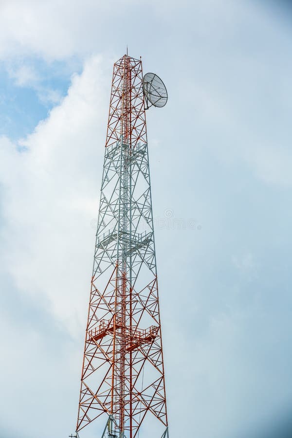 Mobile phone tower stock image. Image of receiver, telecom - 42795699