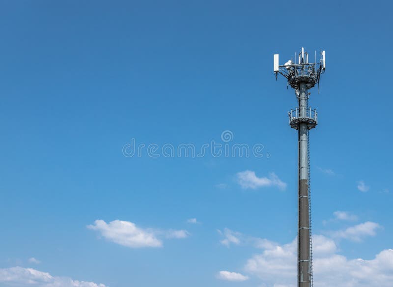Pylon stock image. Image of blue, broadcast, transmitter - 56008265