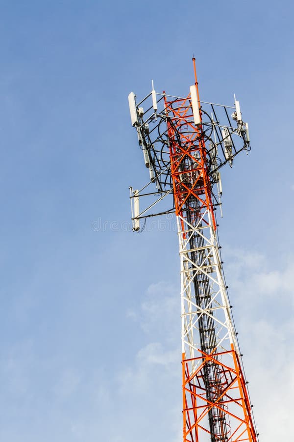 Mobile Phone Tower stock photo. Image of network, information - 33587160