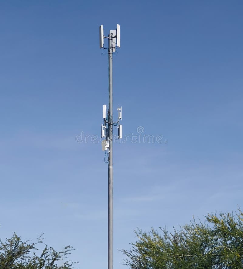 Mobile Phone Tower stock image. Image of electricity - 276456409