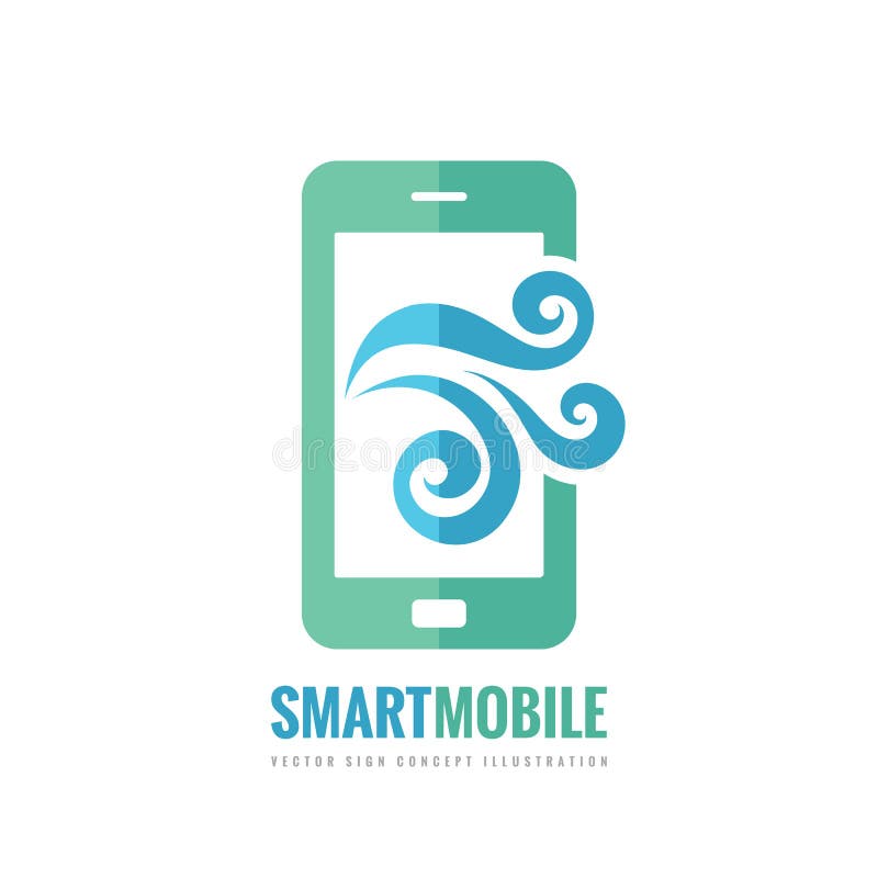 Touch Screen Finger - Vector Logo Template Concept Illustration. Human ...