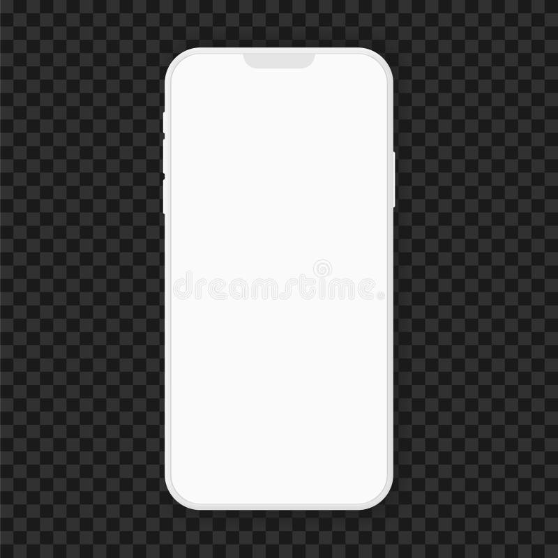 Mobile Phone Vector Mockup. Blank Smartphone Stock Vector ...