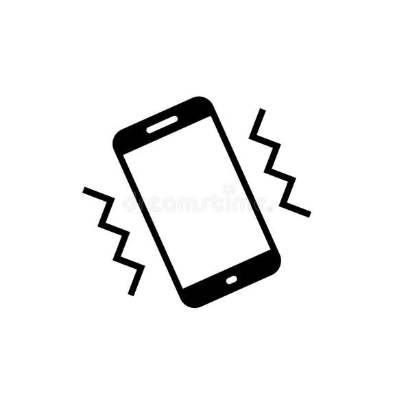 Mobile Phone Vibration Icon. Vibrate Mode Concept Stock Vector ...
