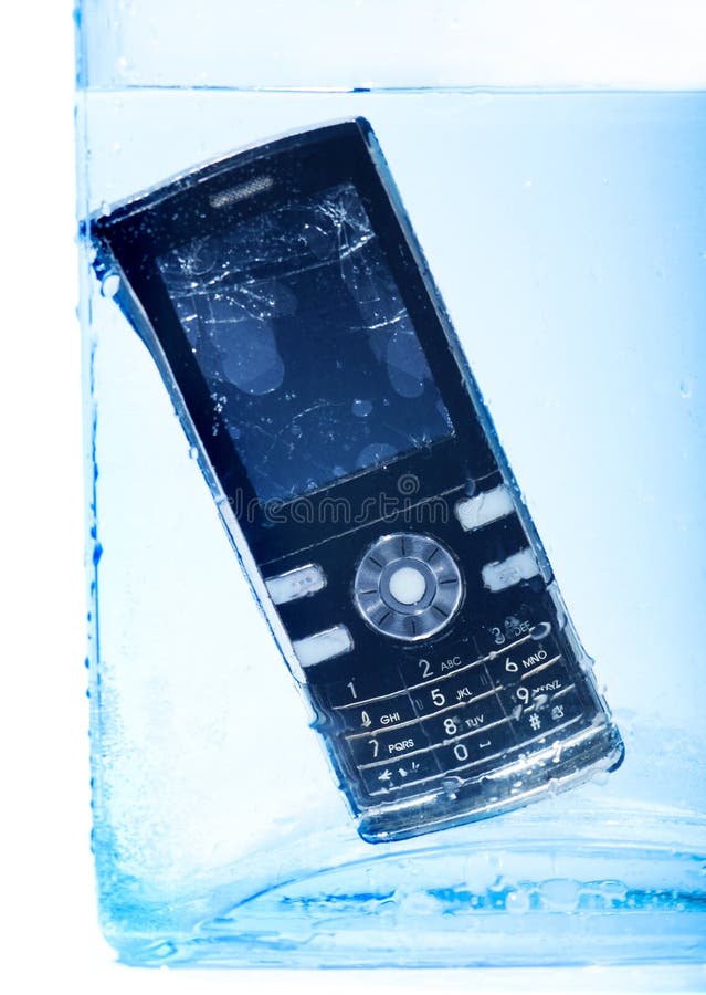 Mobile phone in water stock photo. Image of lost, life - 25166730