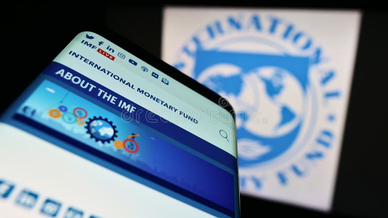 Mobile Phone with Website of UN Agency International Monetary Fund (IMF ... Mobile Phone with Website of UN Agency International Monetary Fund (IMF ...