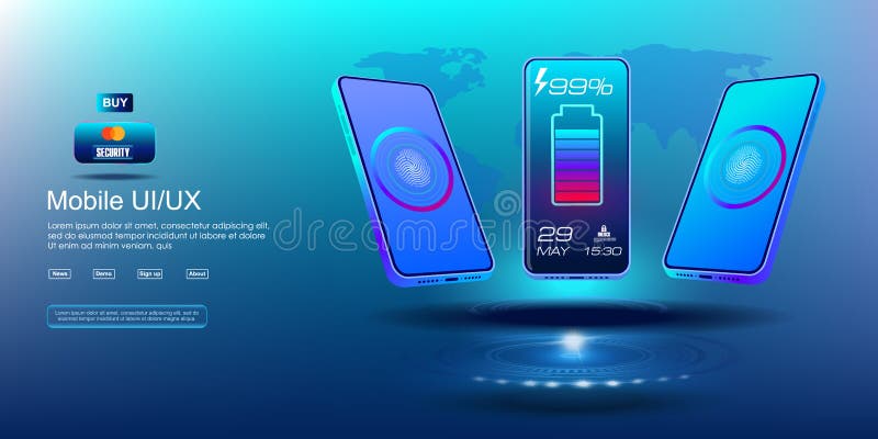 Mobile Phone with Wireless Battery Charging. Advanced Electronic ...