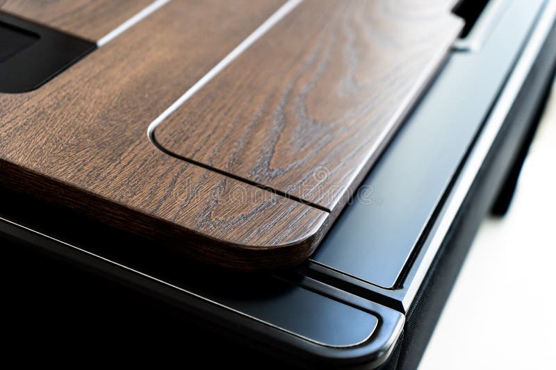 Mobile Phone with Wireless Charger on Table. Modern Workplace Accessory ...