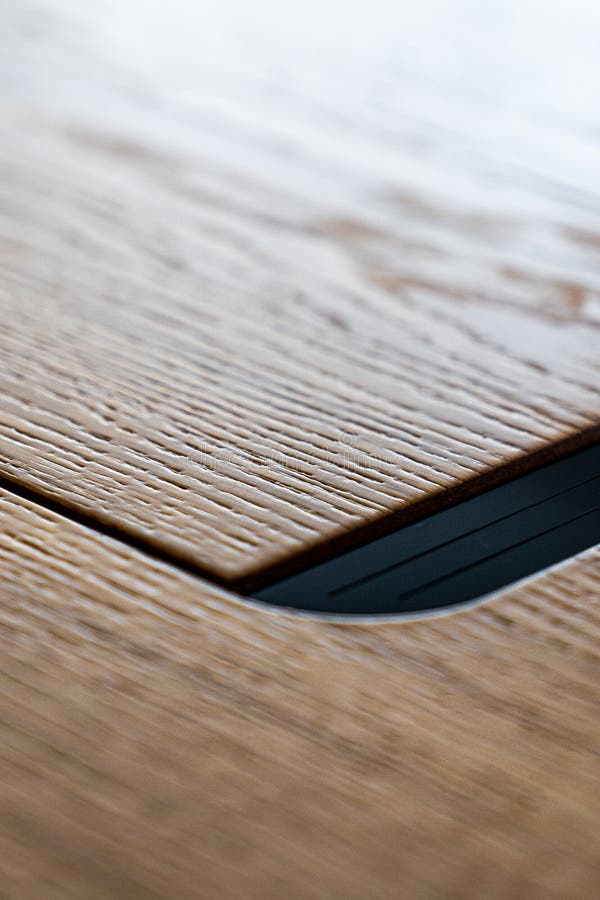 Mobile Phone with Wireless Charger on Table. Modern Workplace Accessory ...