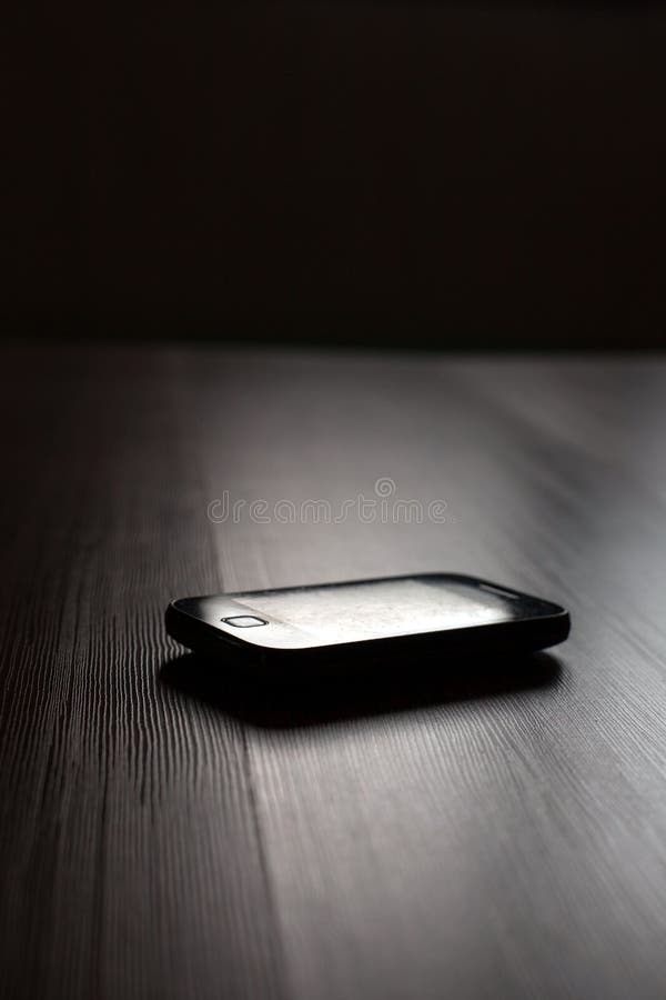 Mobile Phone on Wooden Floor. Stock Image - Image of internet, gadget ...