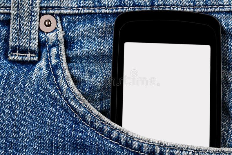 Mobile Phone in Your Pocket Jeans Stock Image - Image of mobile, pocket ...