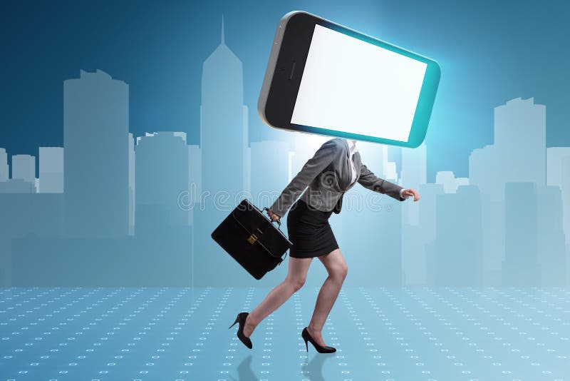 The Mobile Phone Zombie Under the Influence of Smartphone Stock ...