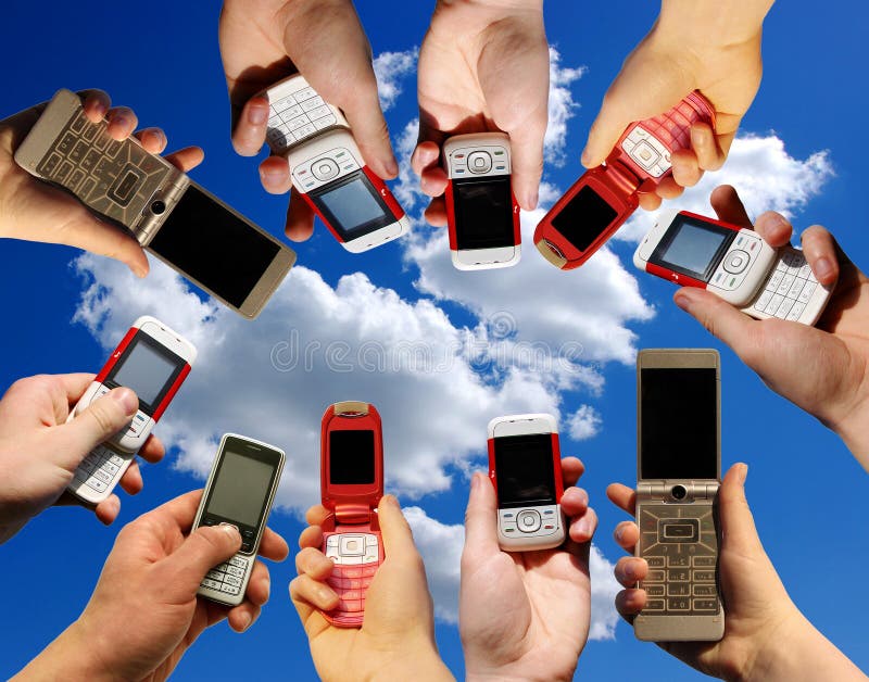 Mobile phones stock image. Image of connect, connection - 10509147
