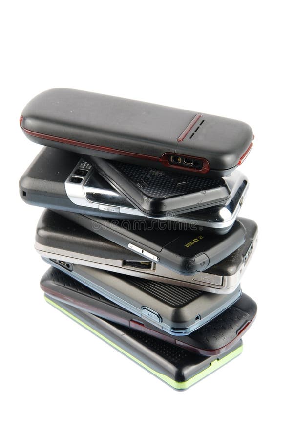Different cell phones stock photo. Image of mobile, gprs - 21014950