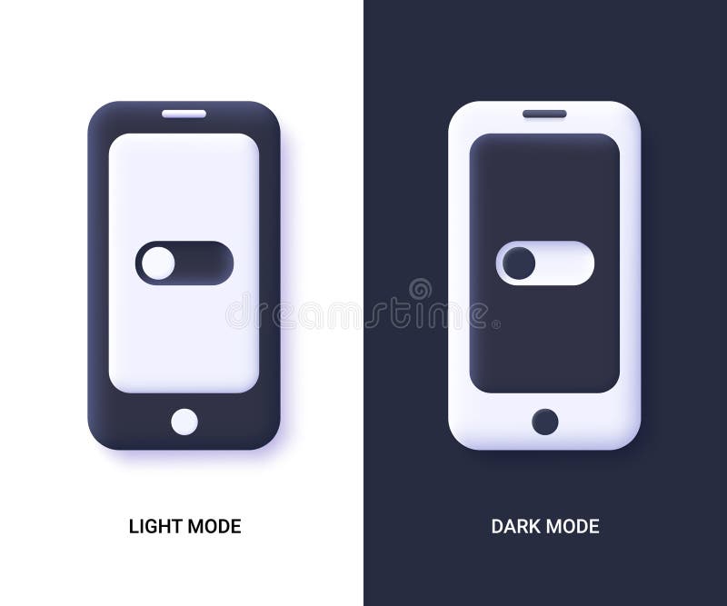 Dark Mode Button Stock Illustrations – 1,890 Dark Mode Button Stock ...