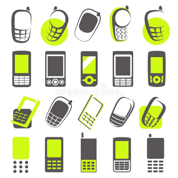 Mobile Phones. Elements for Design Stock Vector - Illustration of ...