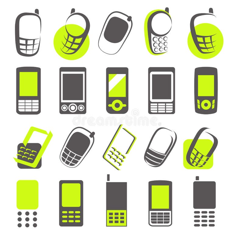 Mobile Phones. Elements for Design Stock Vector - Illustration of ...