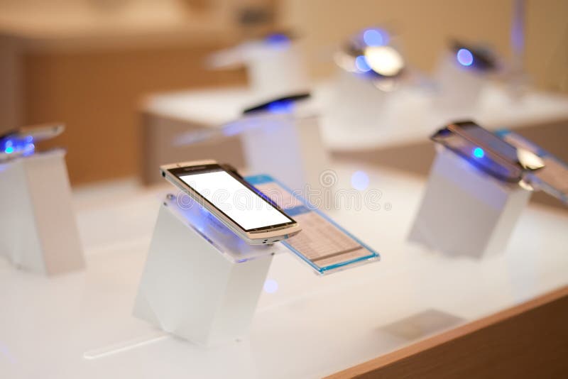 Mobile phones shop stock photo. Image of mobile, metal - 26919056