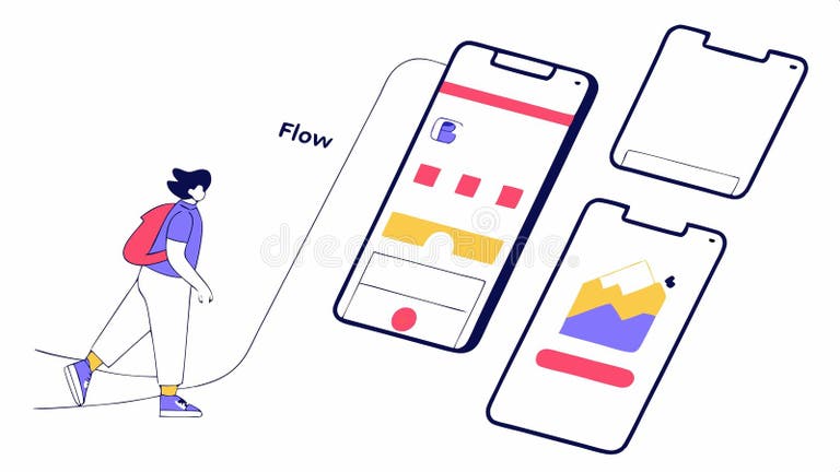 Mobile Phones Side by Side, Technology Communication Devices Vector ...