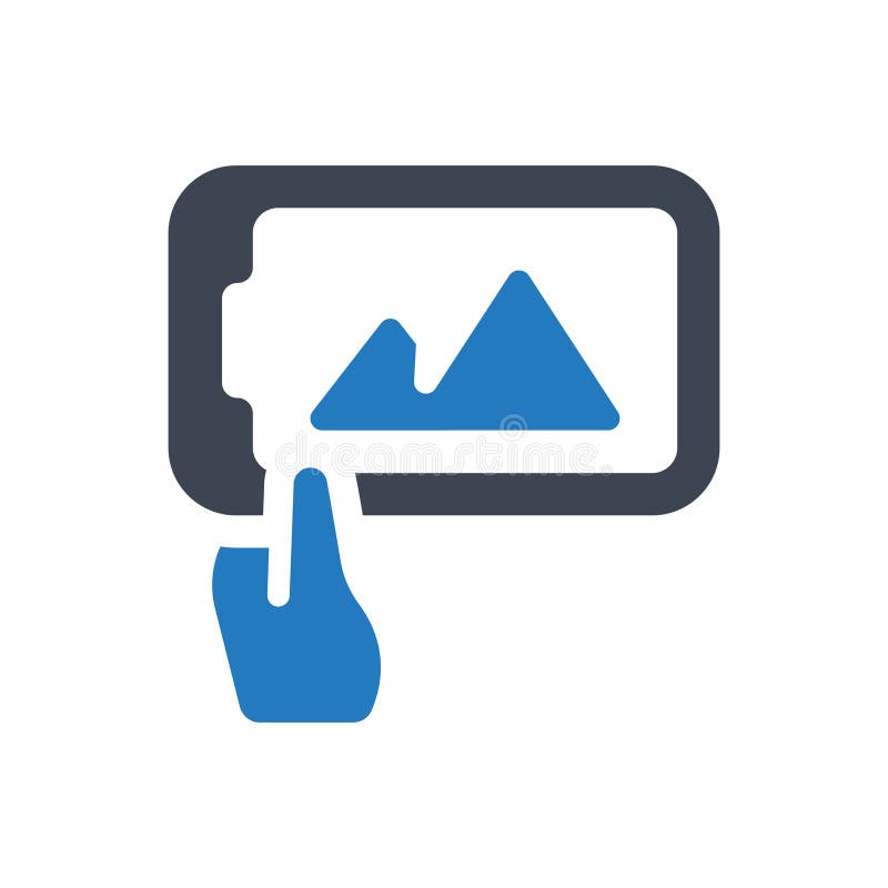 Mobile photo capture icon stock vector. Illustration of symbol - 262611457