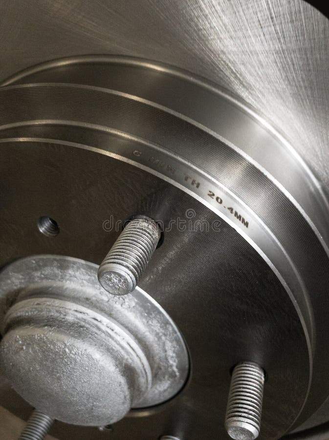 Mobile Photo of New Back Brake Disk Stock Image - Image of machinery ...