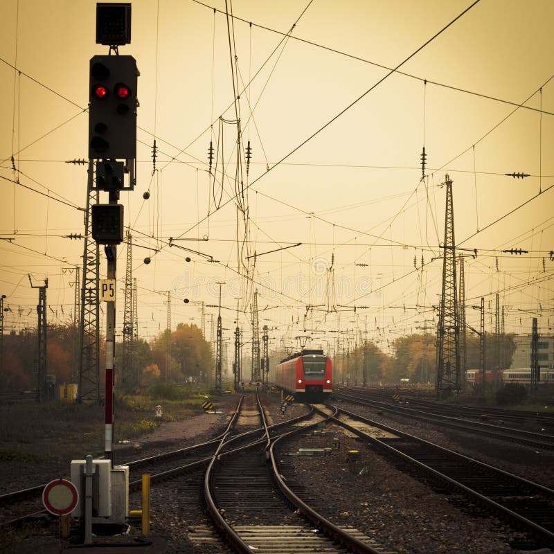 Confusing railway tracks stock image. Image of city, confusing - 13674591