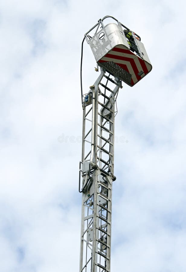 Mobile Platform Completely Extended Upward Stock Image - Image of help ...