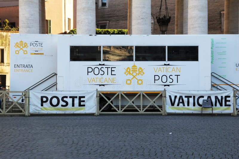 Mobile Vatican Post Office in Vatican City Editorial Photo - Image of ...
