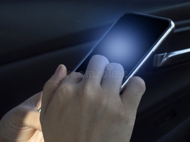 Mobile Press Workable Sometimes Stock Photo - Image of hand, contact ...